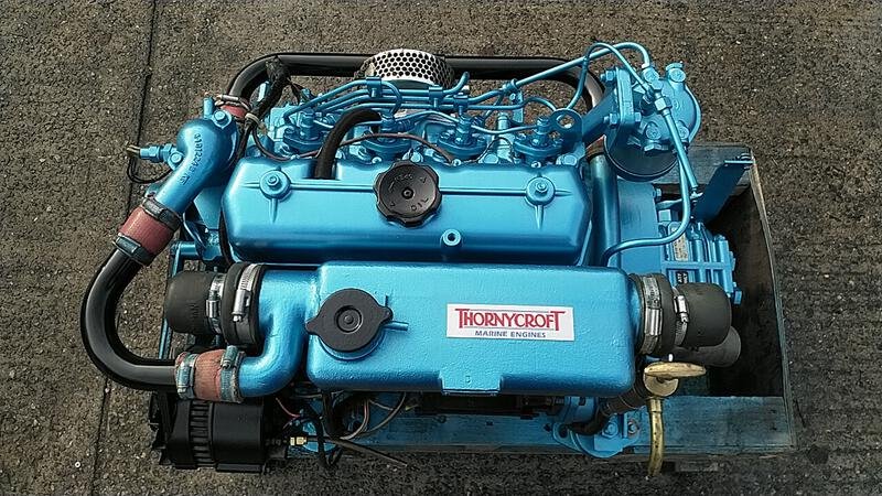 Used Thornycroft T80 35HP Marine Diesel Engine